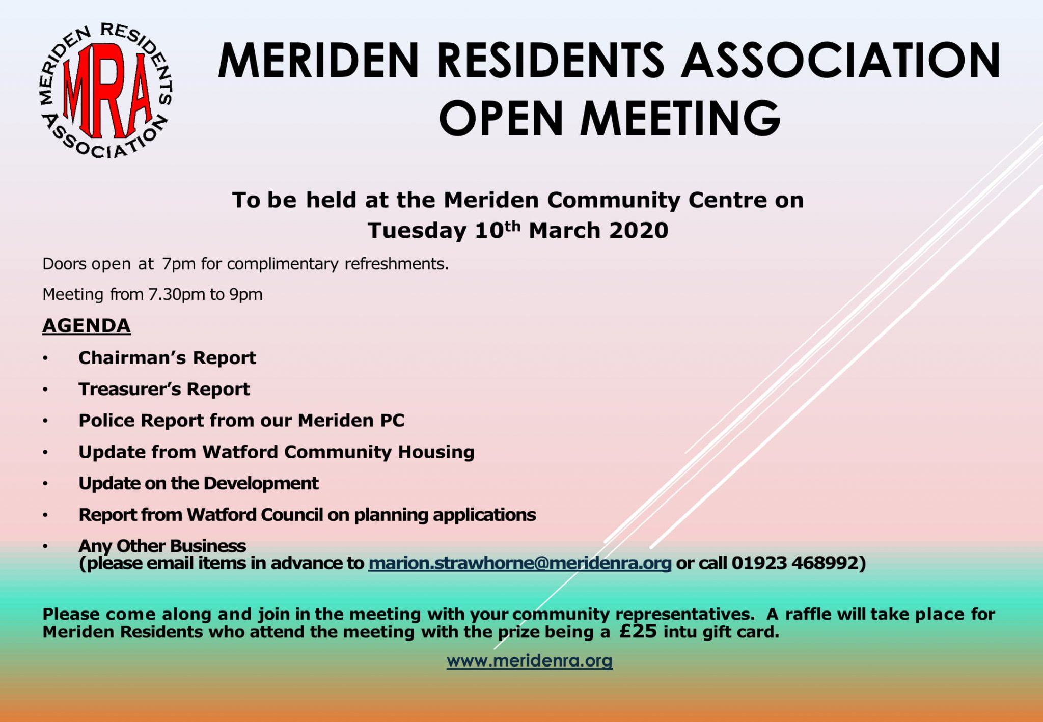 Meriden Residents Association – Open Meeting – Meriden Residents ...